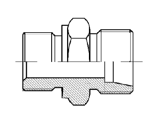3/4 "BSP - 28L M36x2, Gerade Adapter - Straight male stud coupling ...
