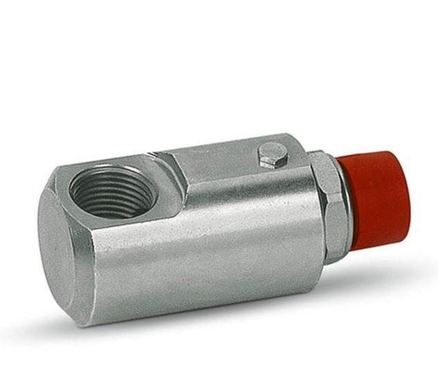 Rotary coupling 90° with BSP thread 1/4"- Max. Pressure by rotation 200 ...