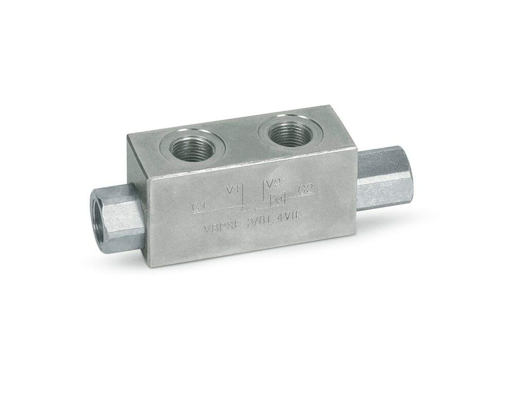 Pilotstyret kontraventil 1/2" - Enkeltvirkende - IN-LINE Ventiler ...