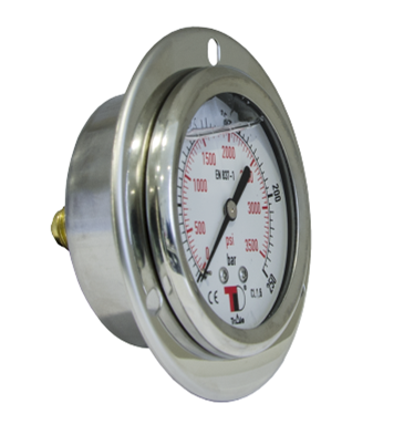 Pressure gauge rear connection 0–40 bar - Manometers - Taon Hydraulic